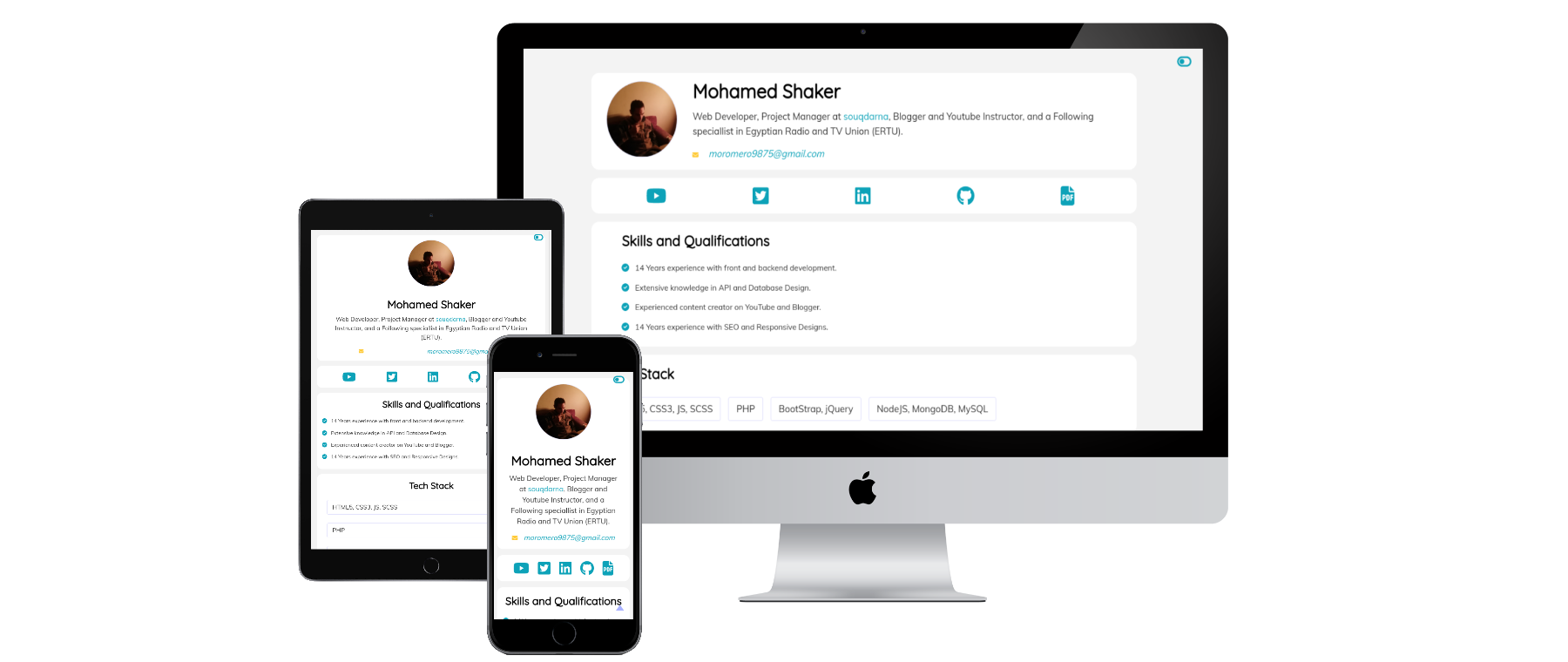 Moro Portfolio - Hire a web frontend Expert